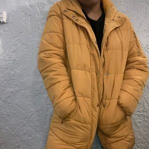 Jackets & Coats | Comfy Mustard Yellow Puffer Coat | Poshmark
